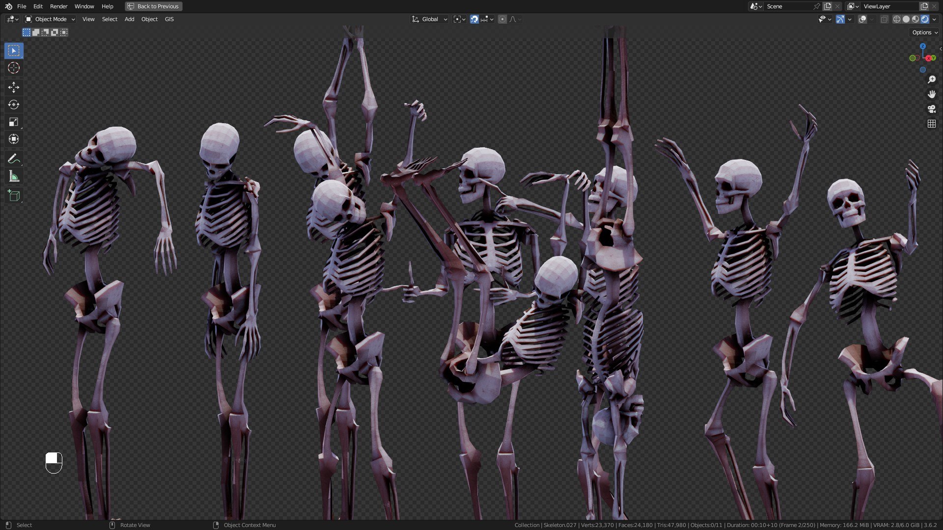 Low Poly Human Skeleton Model - TurboSquid 2144255