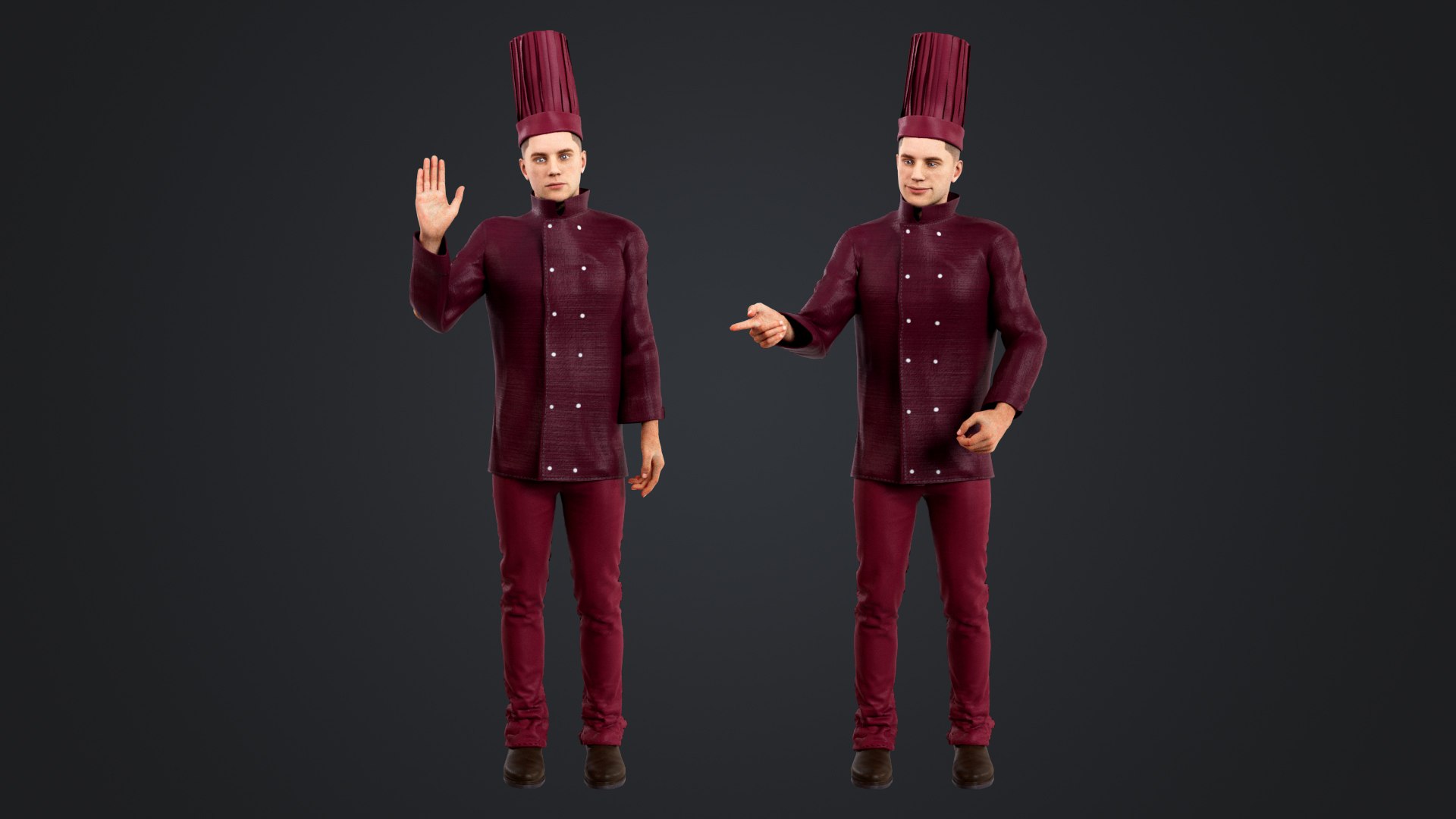 Male Chef Rigged 3D - TurboSquid 2322846