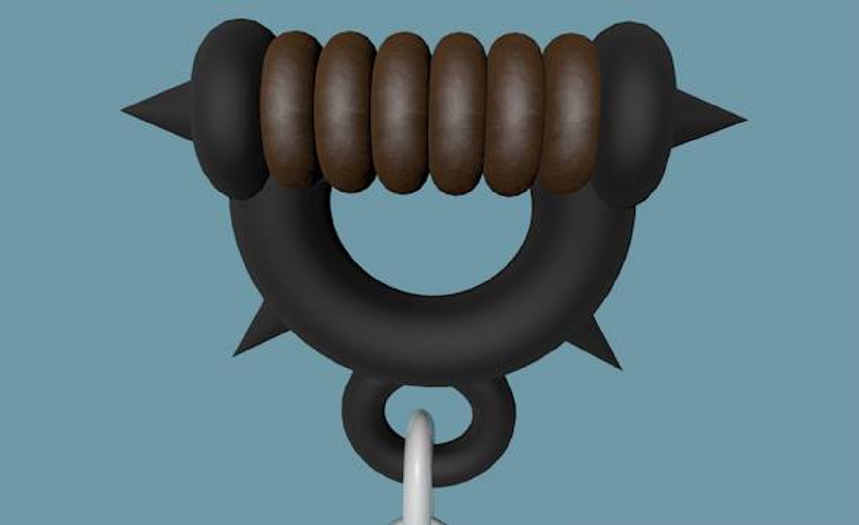 Spiked Ball Chain 3d 3ds