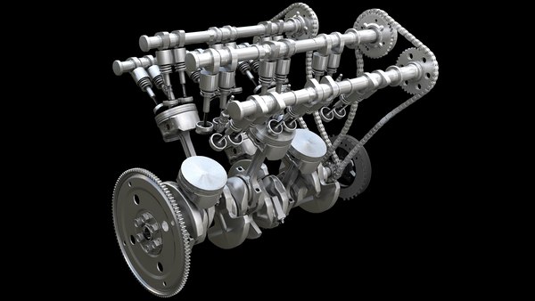 V6 engine model and piston animation 3D 모델 - TurboSquid 1980730