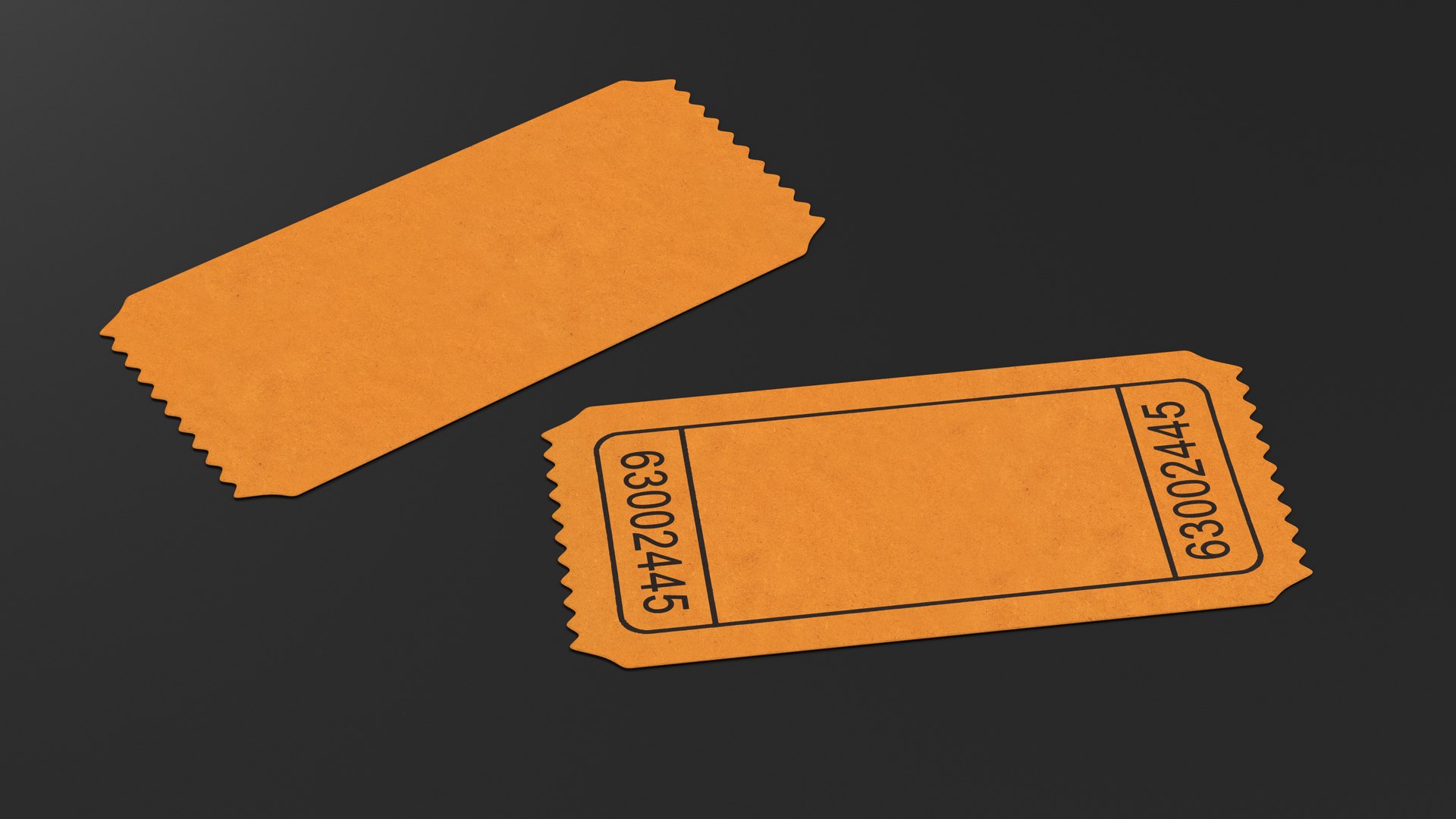 3D Event Admission Ticket Blank - TurboSquid 2215822