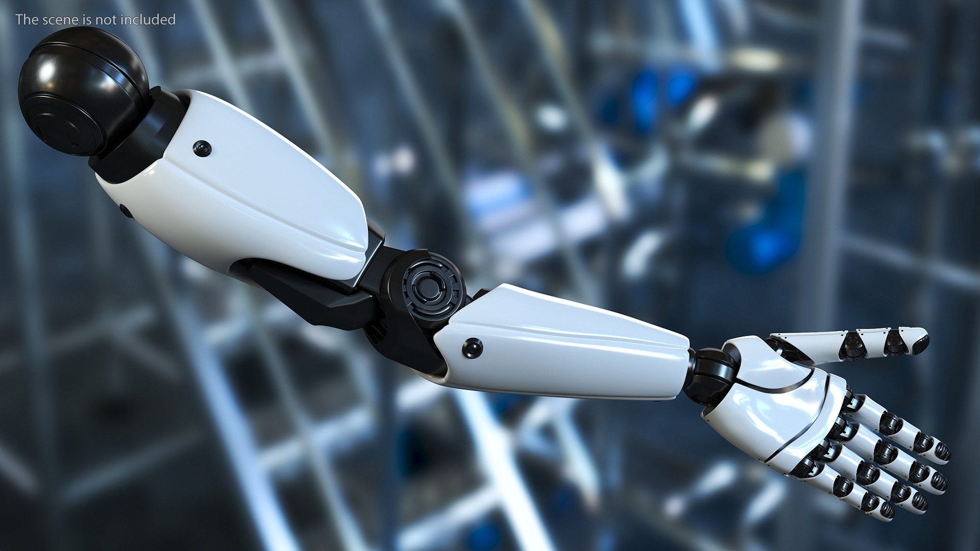 3D Sci Fi Robot Arm Rigged For Cinema 4D - TurboSquid 2222382