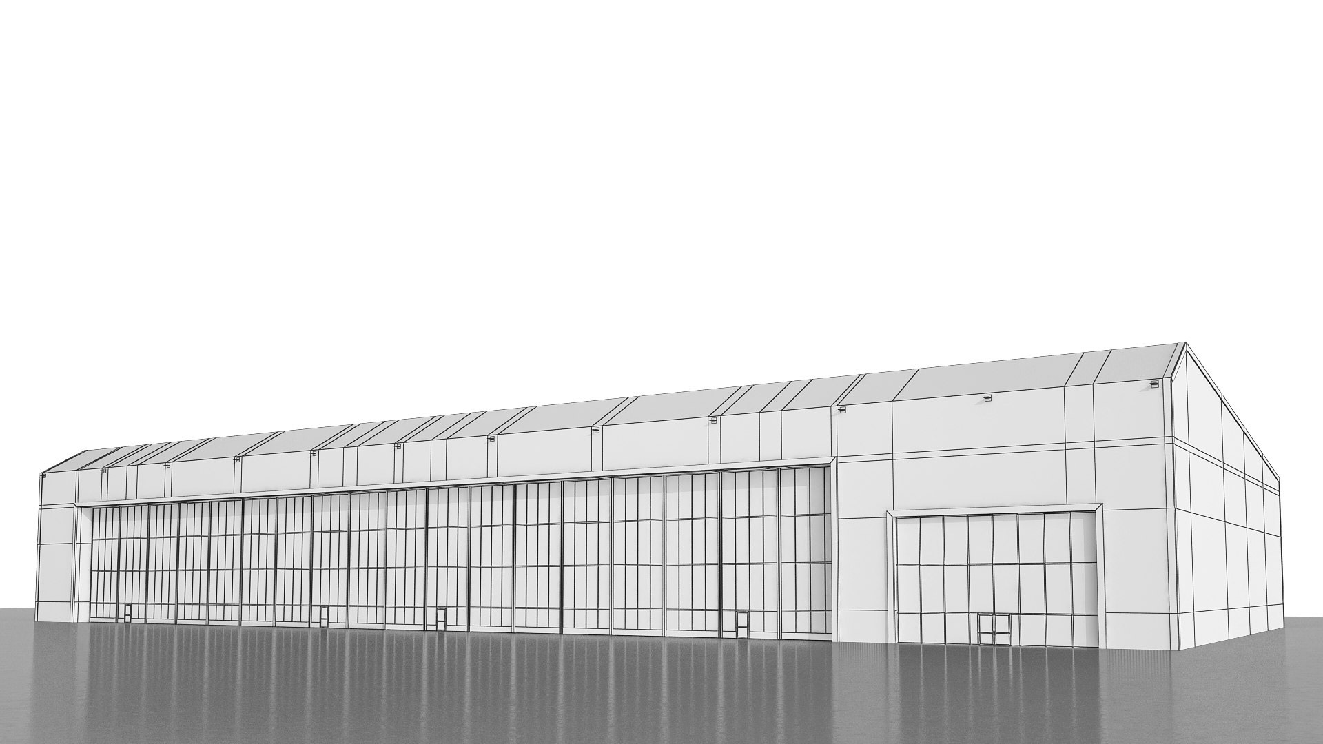 Airport Hangar Warehouse 3D Model - TurboSquid 2014317