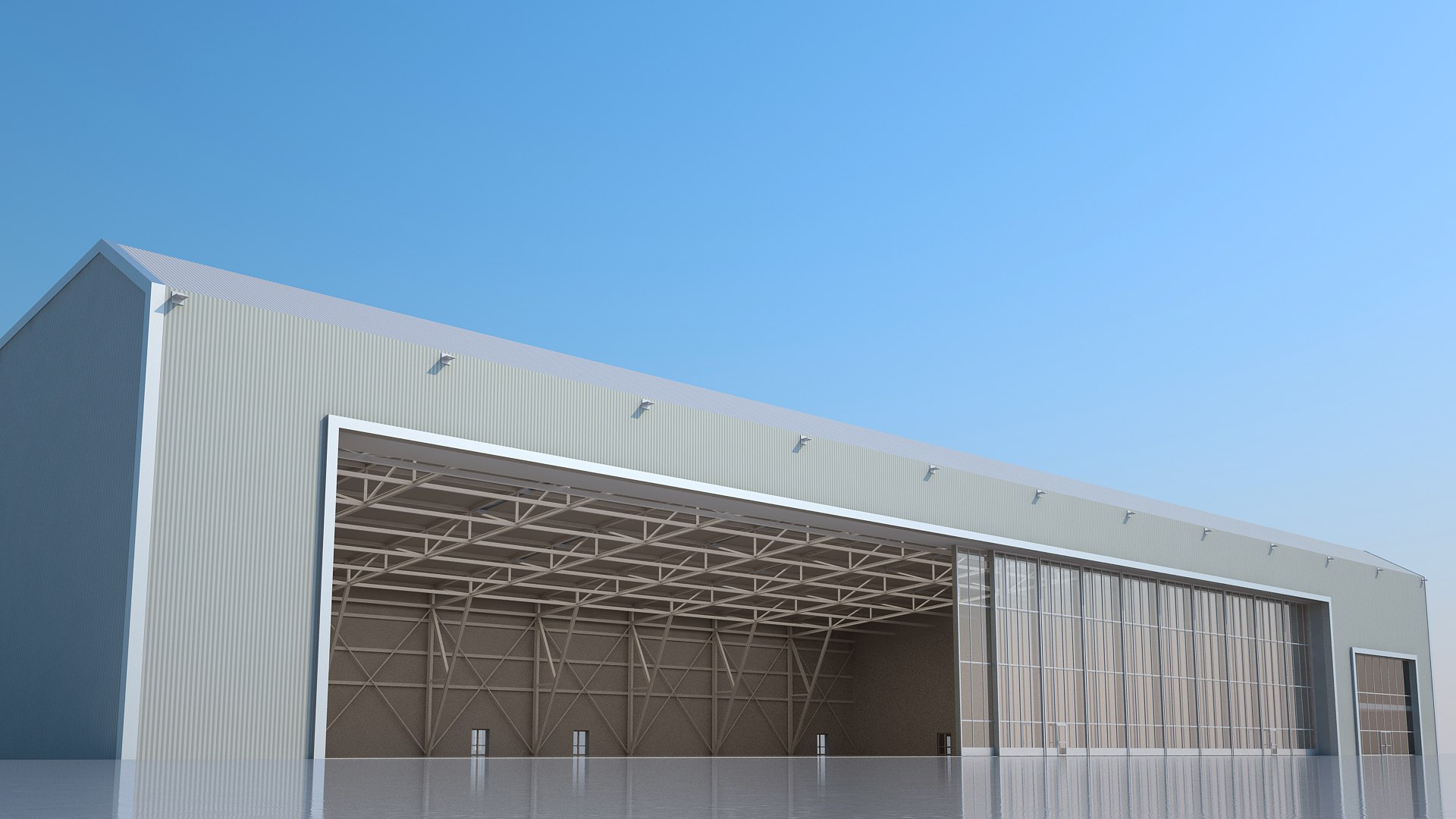 Airport Hangar Warehouse 3D Model - TurboSquid 2014317