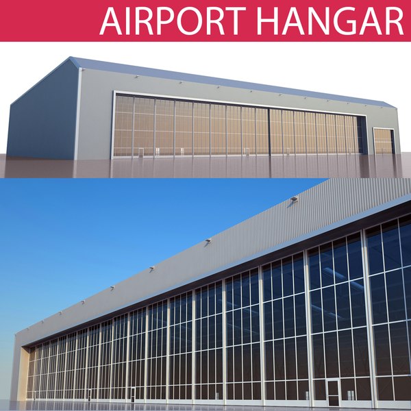 3D Airport Hangar model - TurboSquid 2014321