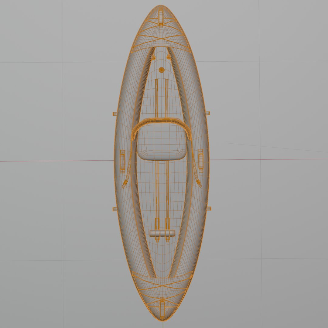 3D Retrospec Coaster Single Tandem Inflatable Kayak Model - TurboSquid ...