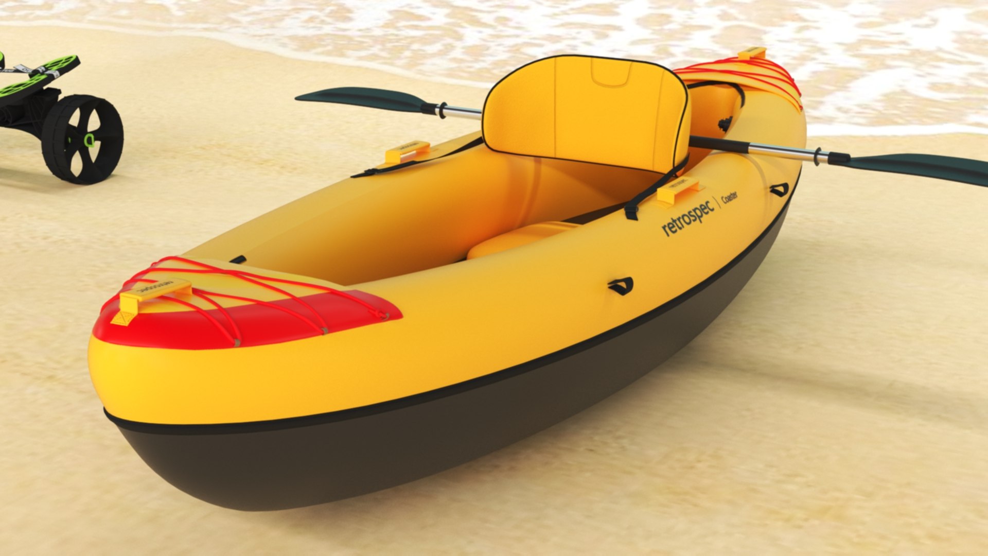 3D Retrospec Coaster Single Tandem Inflatable Kayak Model - TurboSquid ...