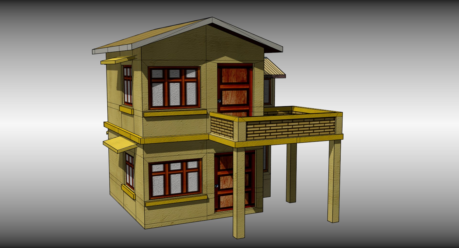 3D House Structural Home Model - TurboSquid 1277540