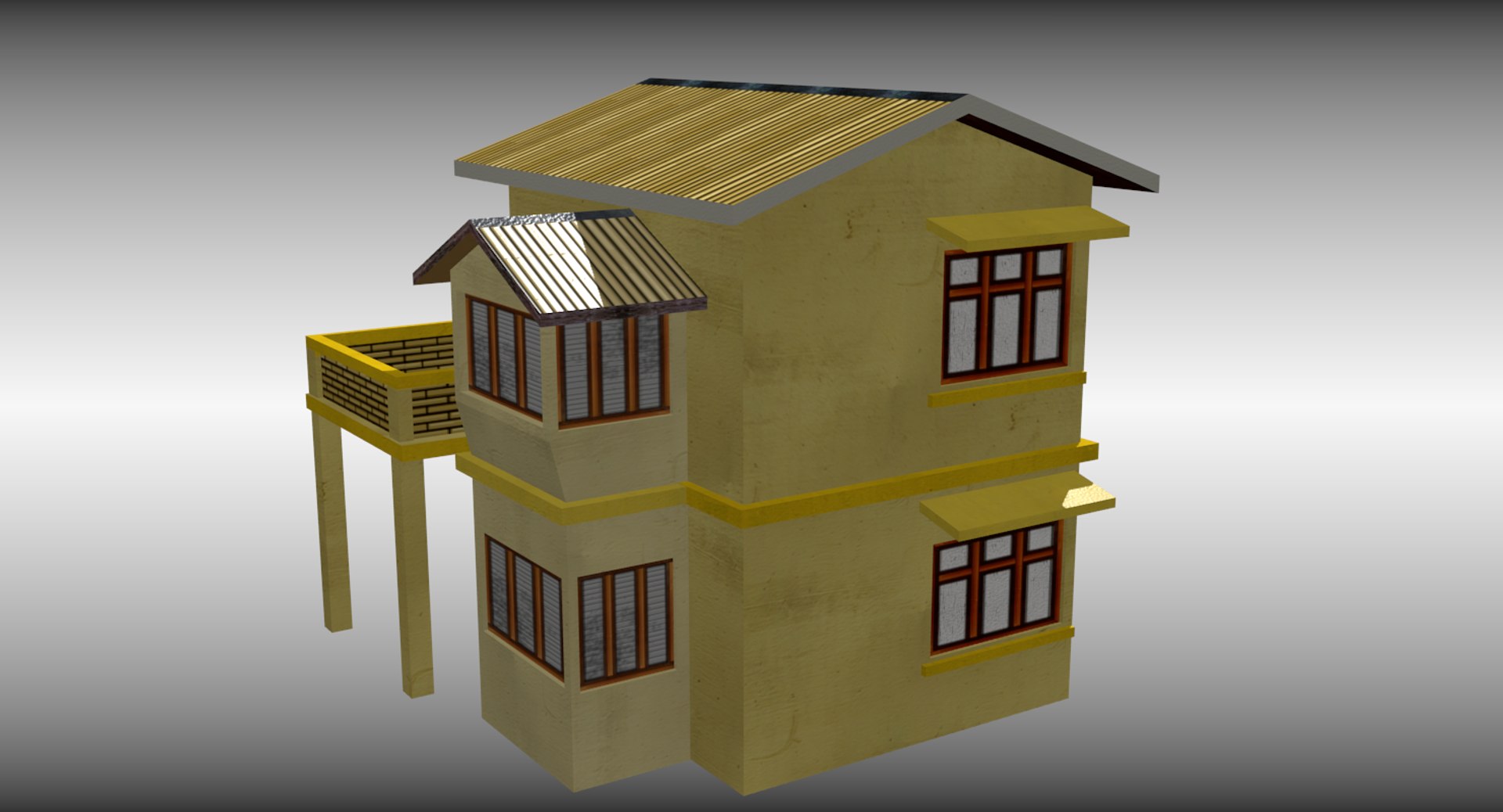 3D House Structural Home Model - TurboSquid 1277540