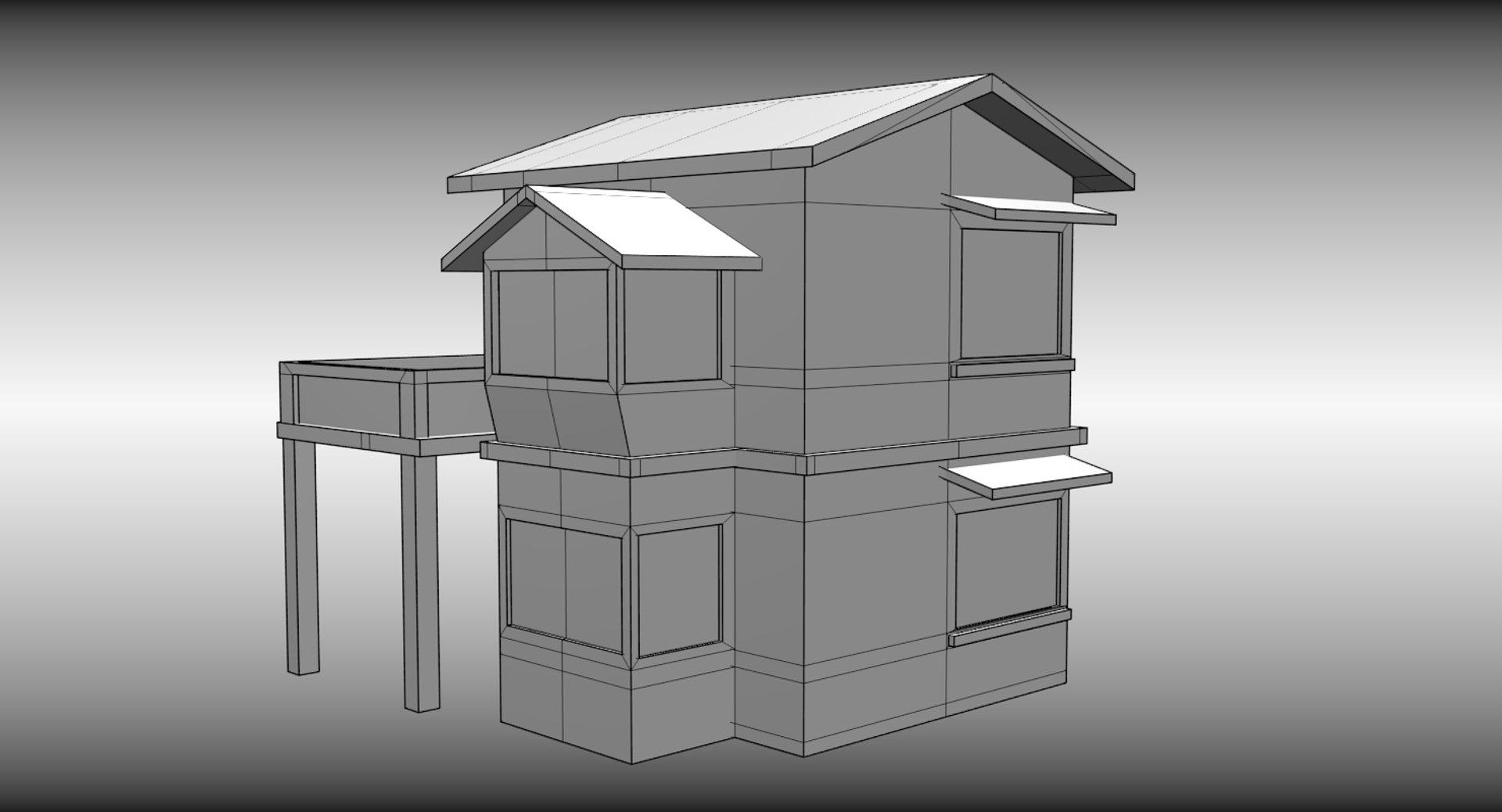 3D House Structural Home Model - TurboSquid 1277540