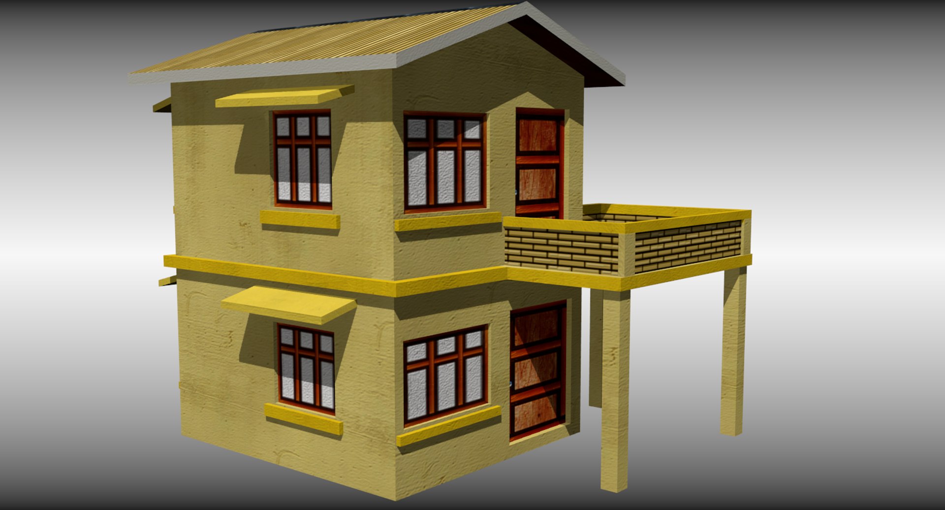 3D House Structural Home Model - TurboSquid 1277540