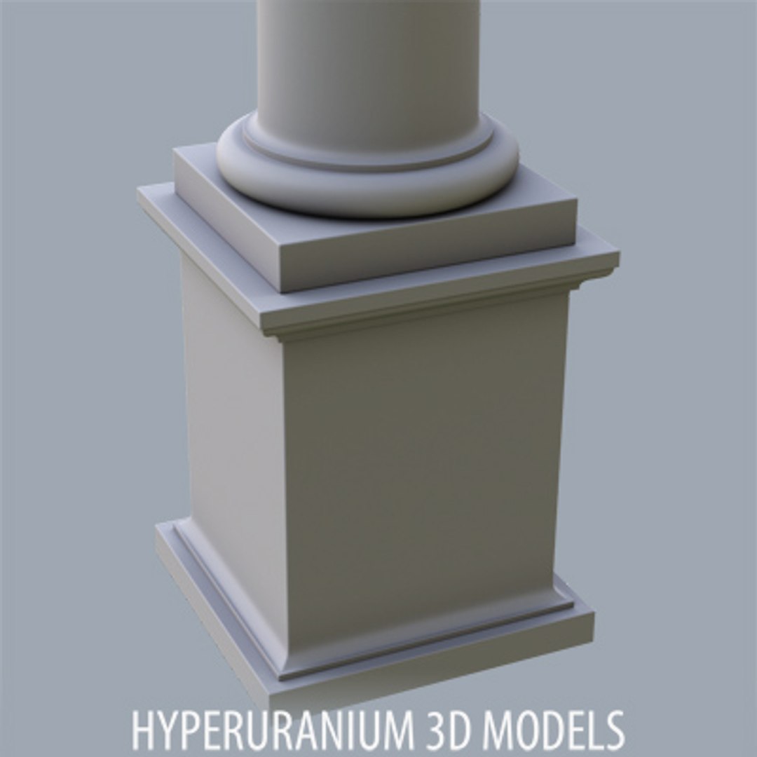 3d Model Tuscan Column