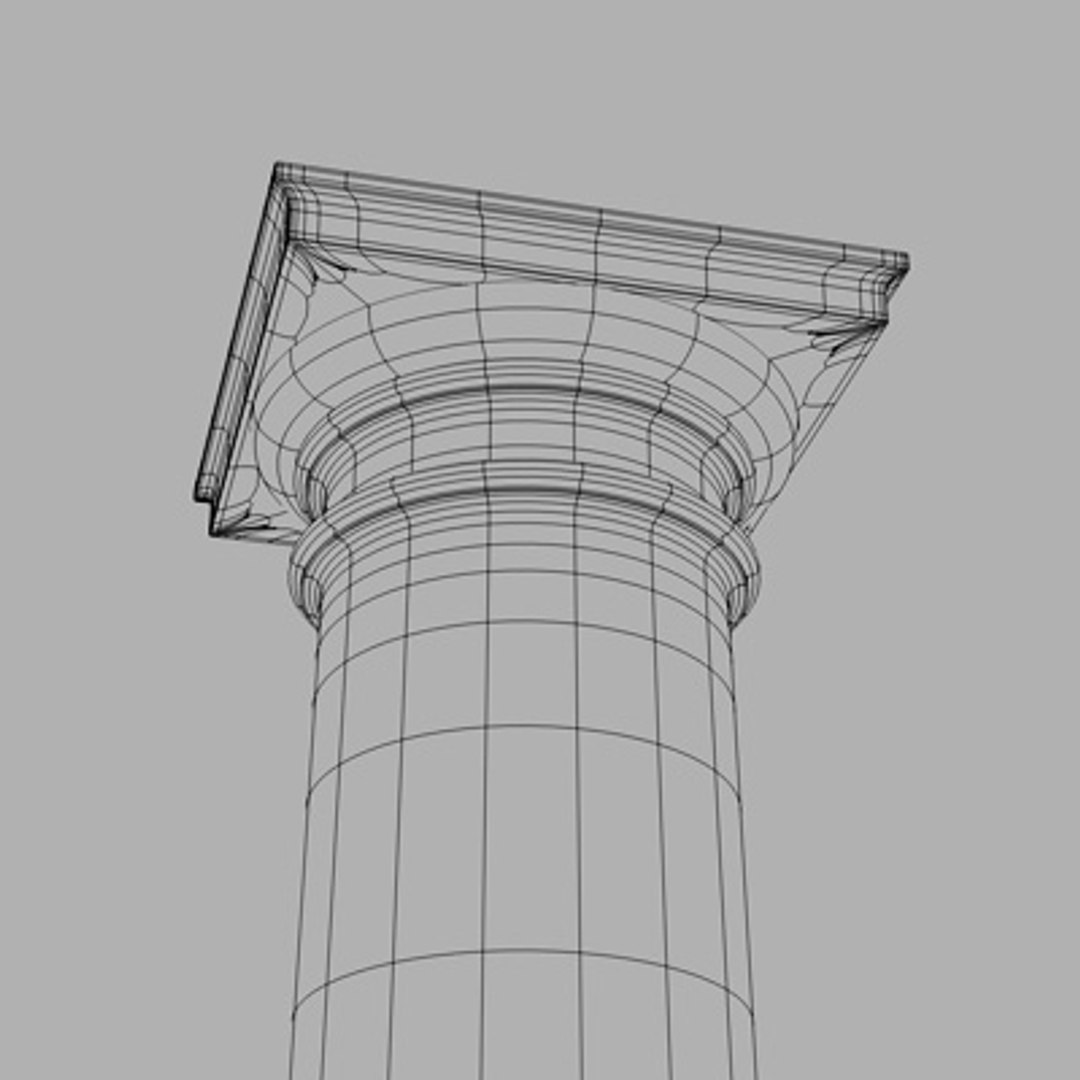3d Model Tuscan Column