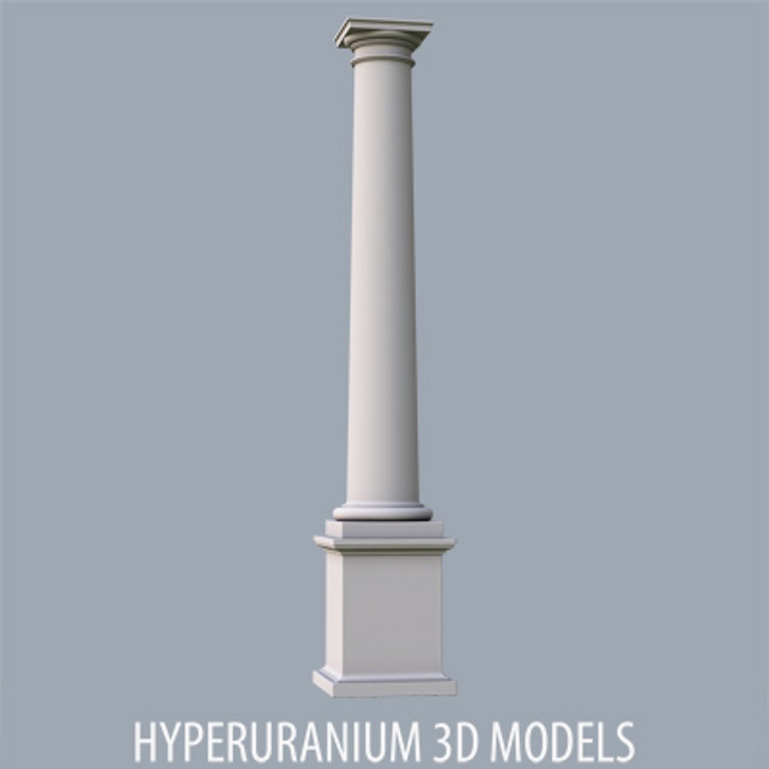 3d Model Tuscan Column