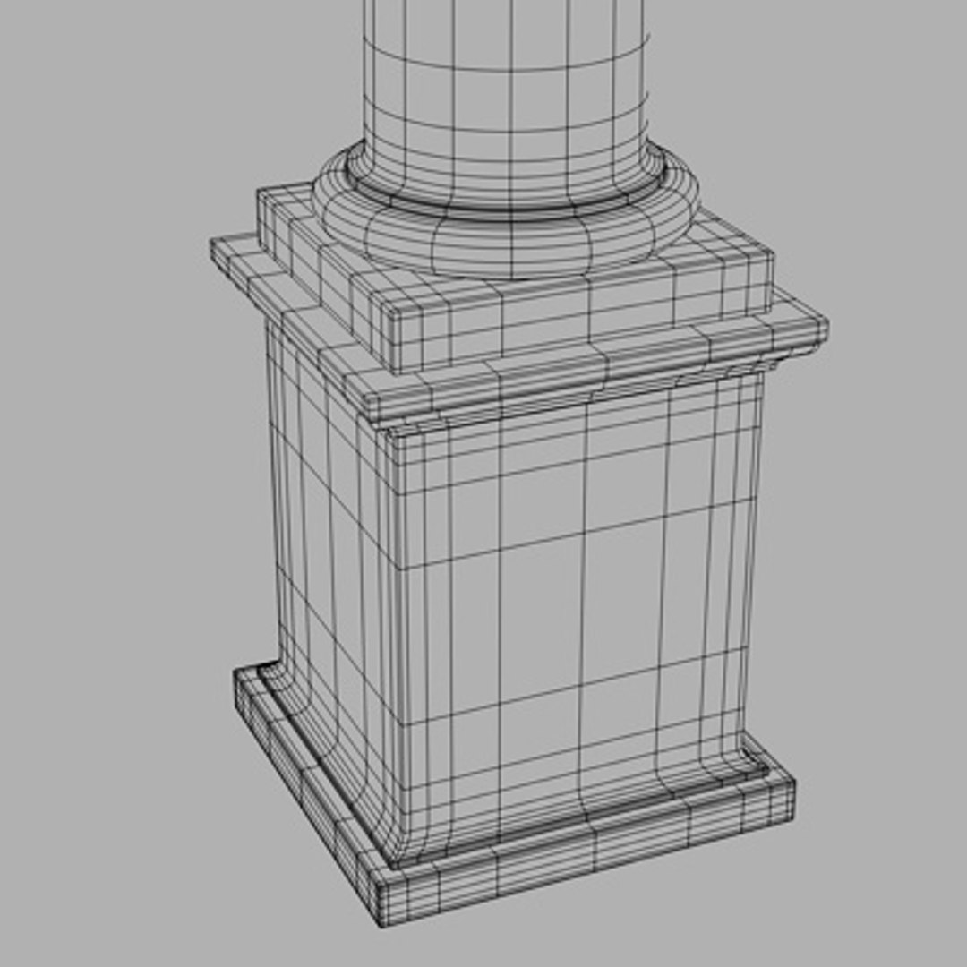 3d Model Tuscan Column