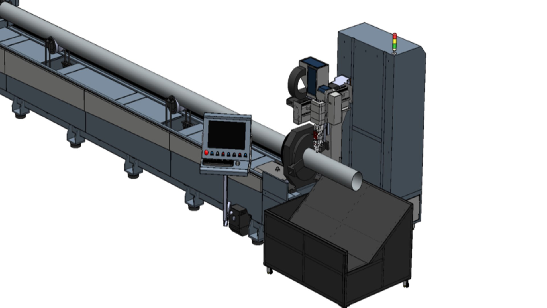 Fiber Laser Cutting Machine 3D Model - TurboSquid 2158179
