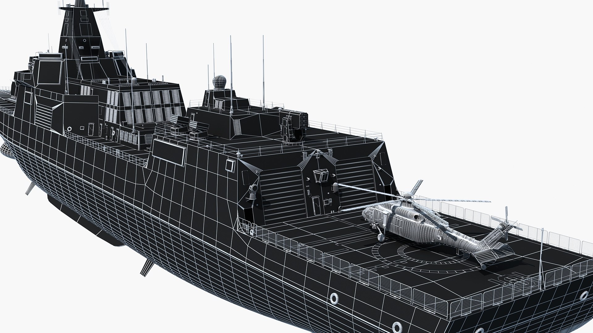Chinese Navy Type 055 3D Model - TurboSquid 1462532