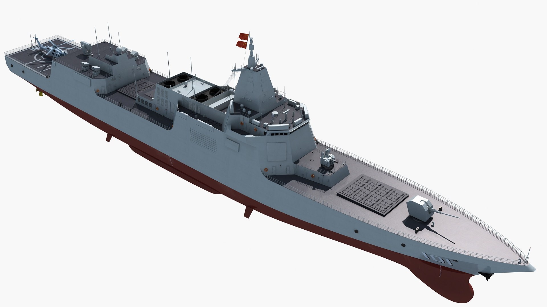 Chinese Navy Type 055 3D Model - TurboSquid 1462532