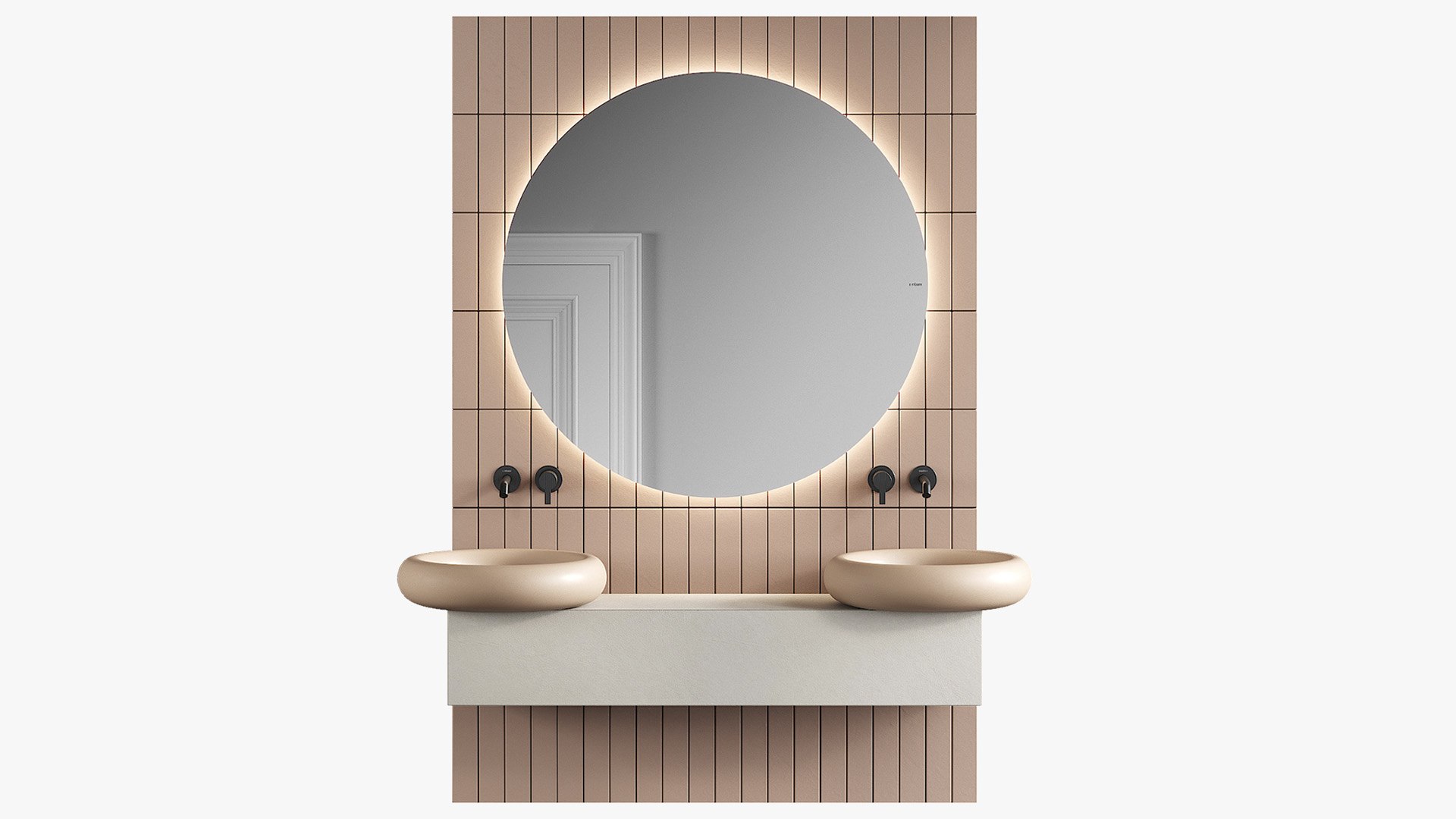 3D Inbani Ease Vanity Unit Set 1 Model - TurboSquid 2300104