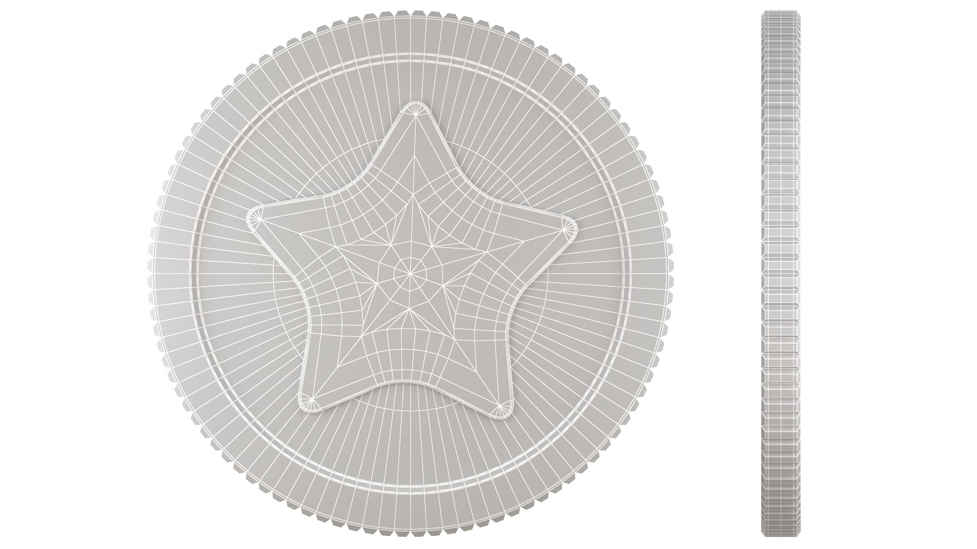 Cartoon Star Coin 3D Model - TurboSquid 1901278