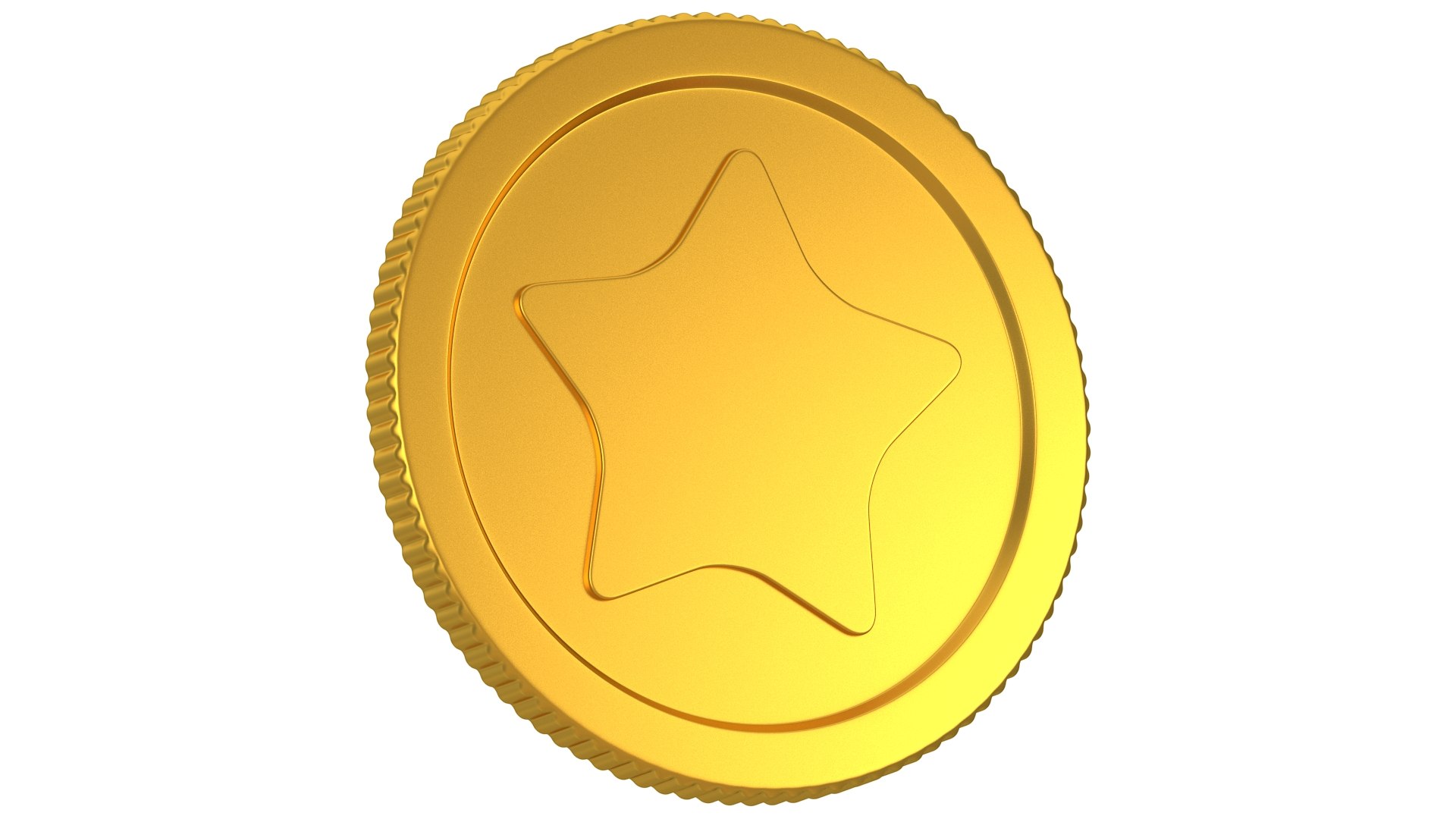 Cartoon Star Coin 3D Model - TurboSquid 1901278