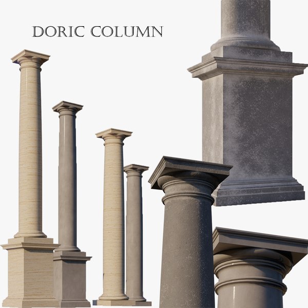 Doric Column pedestal Doric Order Vignola 3D model - TurboSquid 2000059