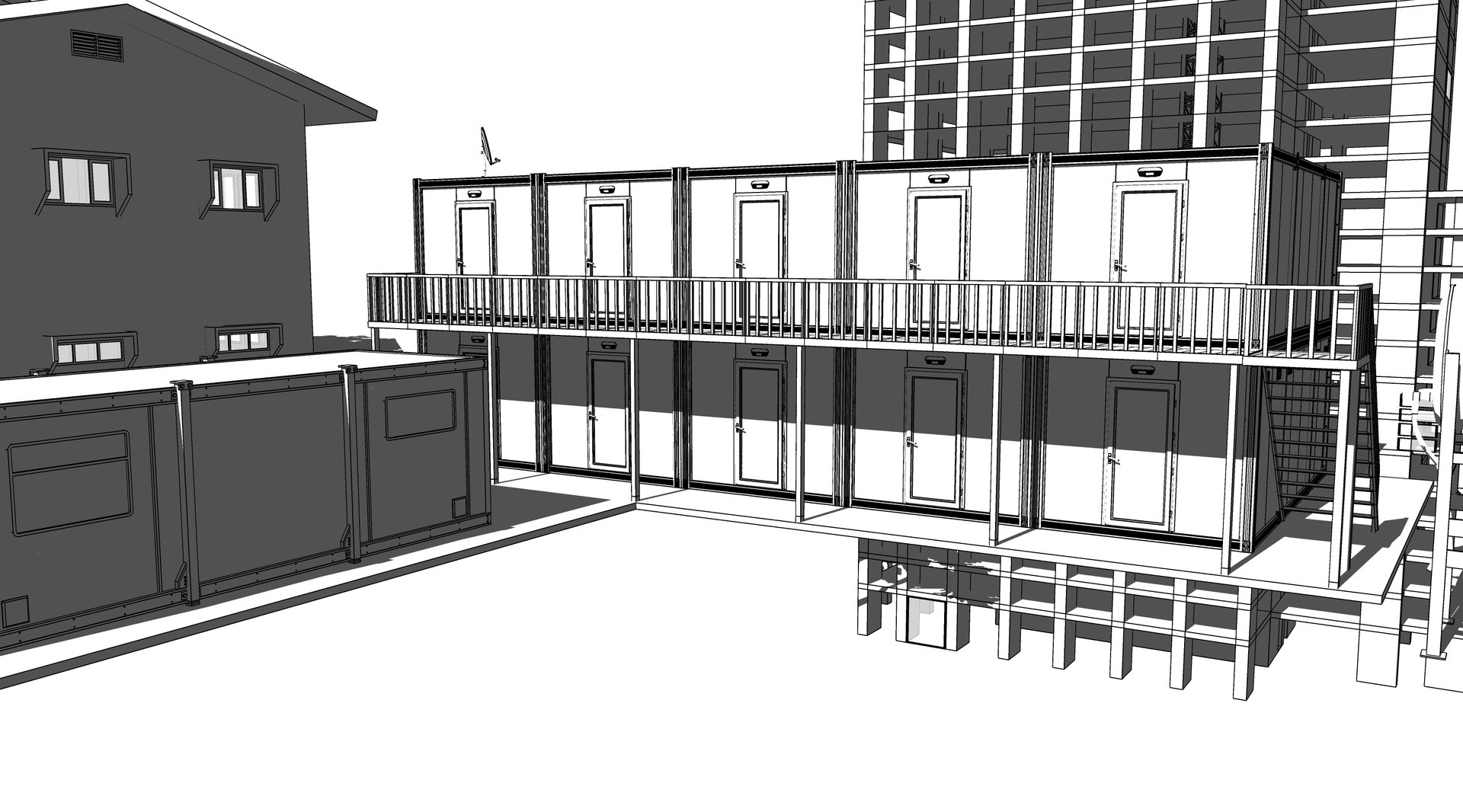 Portable Construction Site Building -A2 Model - TurboSquid 2384839