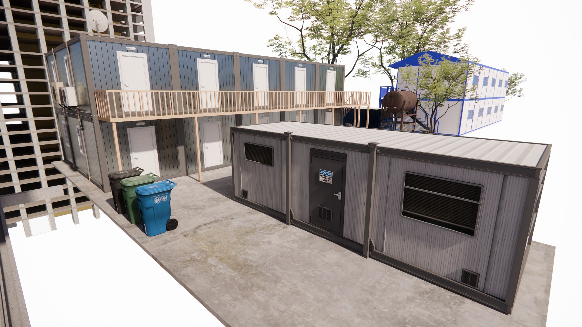 Portable Construction Site Building -A2 Model - TurboSquid 2384839