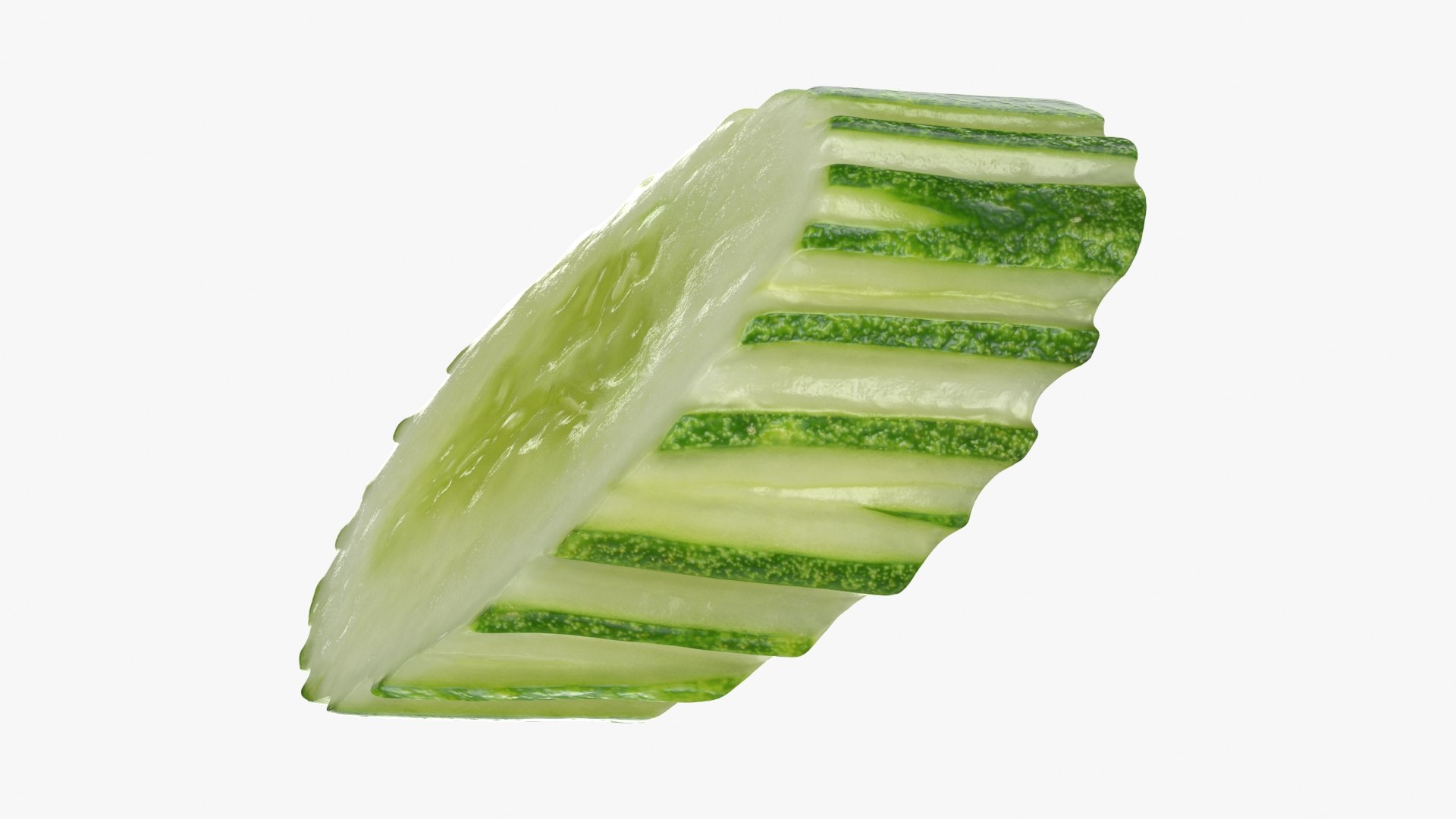 3D Cucumber Slice 01 Model - TurboSquid 2240955