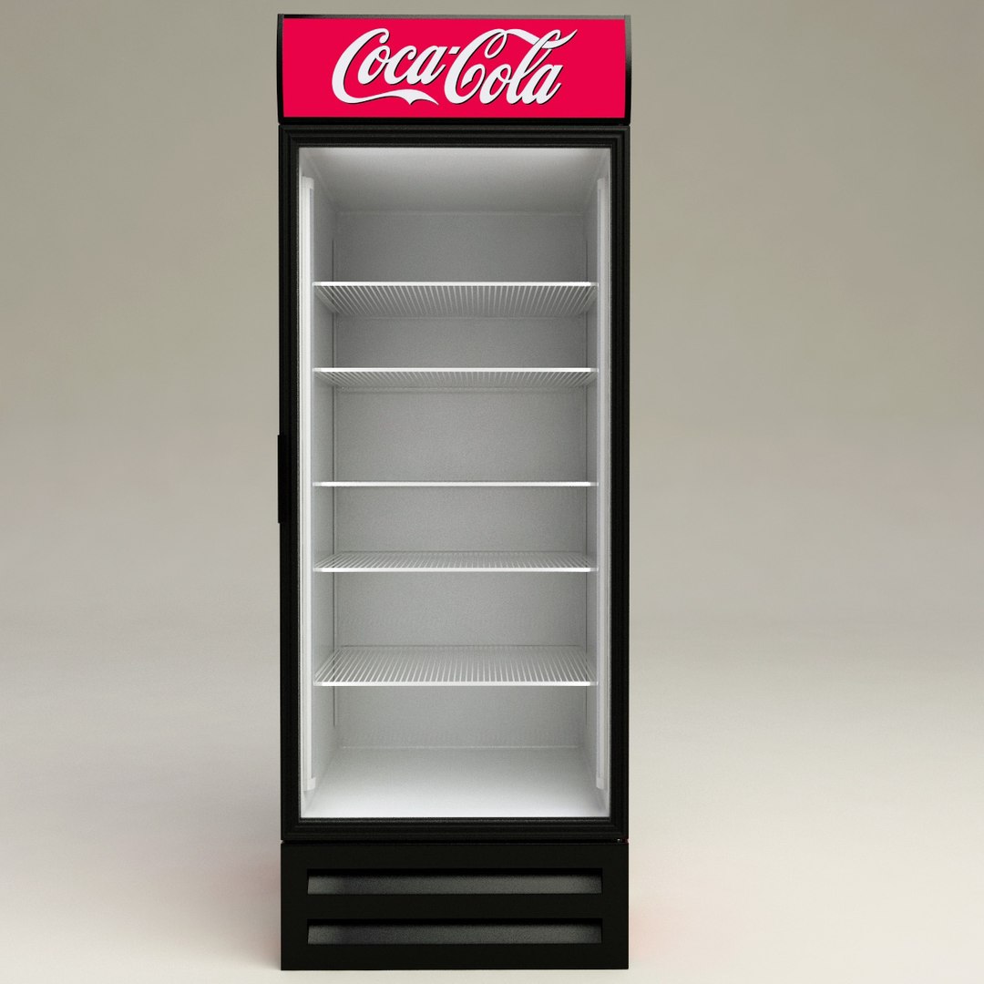 Refrigerator Coca Cola 3d Model