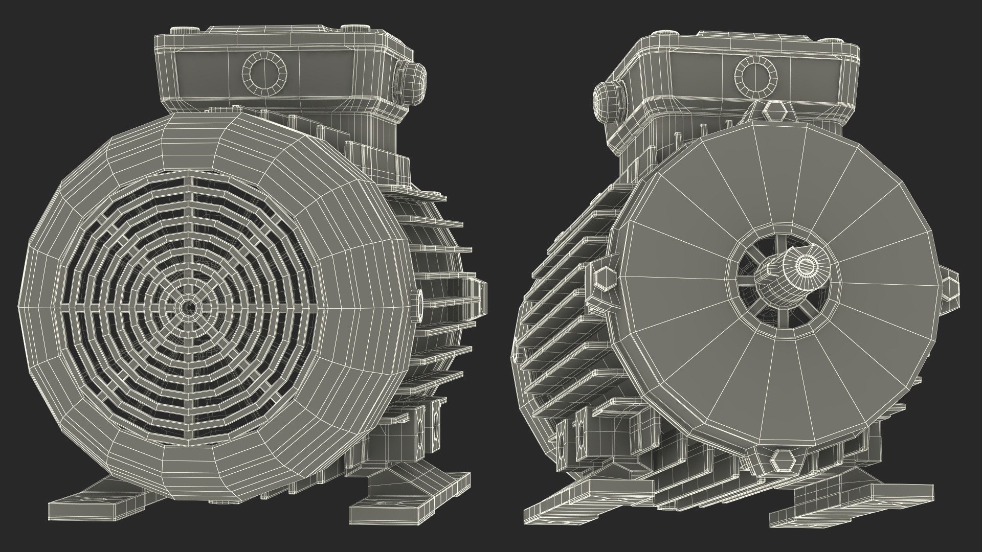 Three Phase Induction Motor 3D Model - TurboSquid 2410916