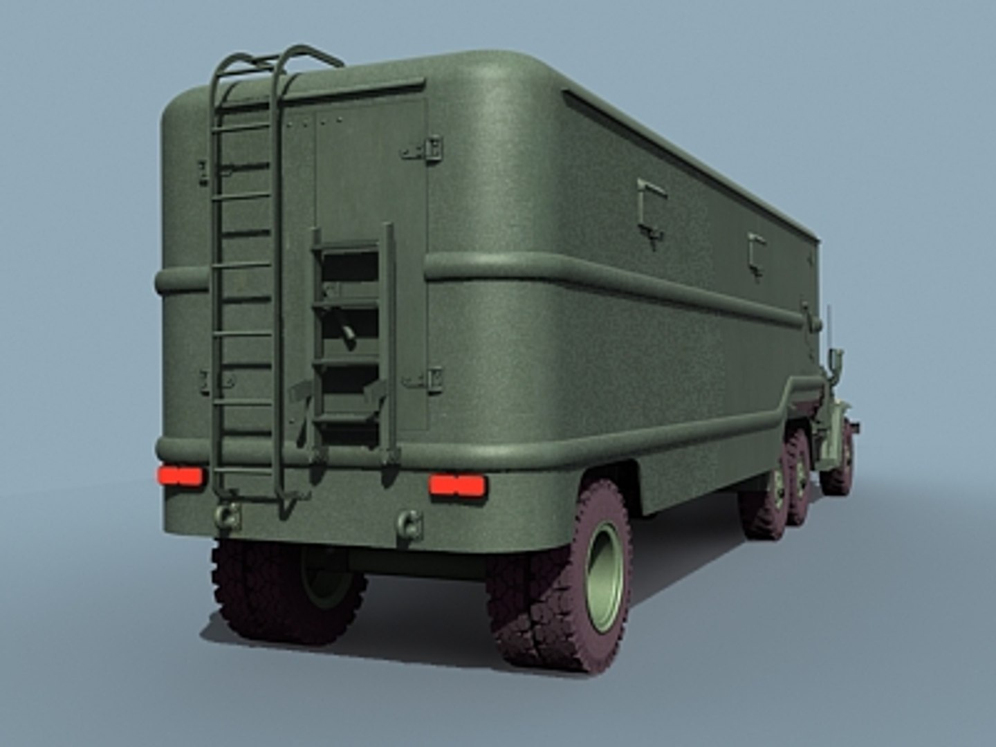 3d Model Soviet Odaz Trailer Ural-375