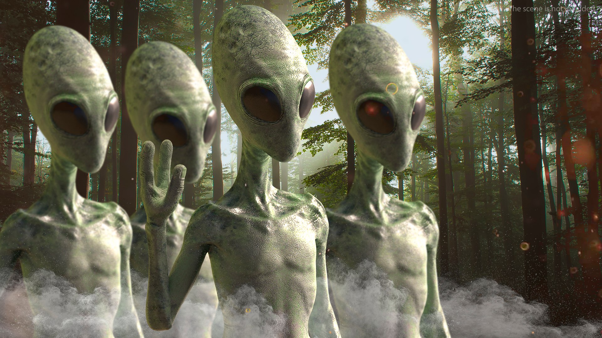 Green alien rigged 3D - TurboSquid 1640257