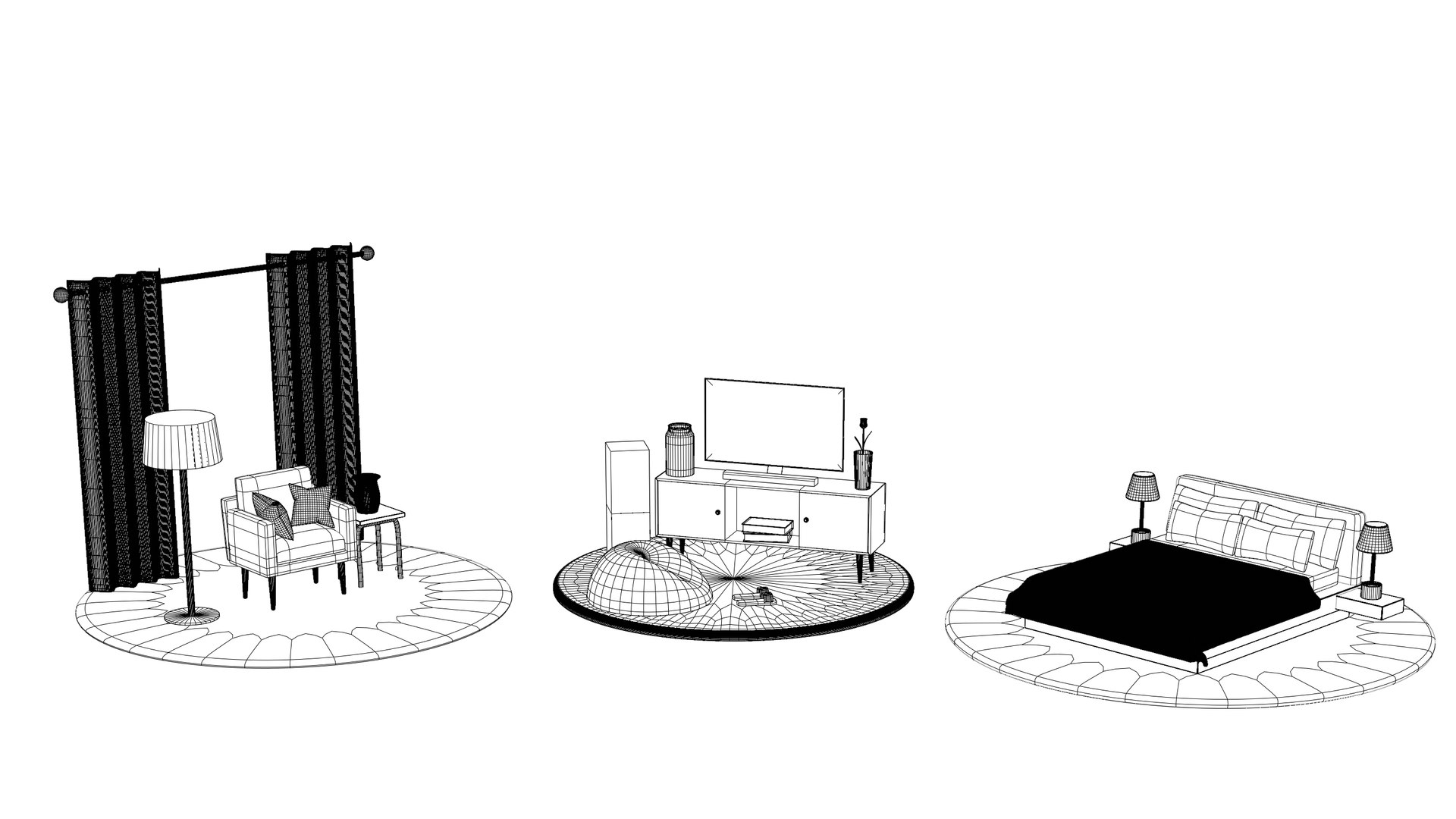 Stylish Home Interior 3D Pack For Visual Excellence 3D Model ...