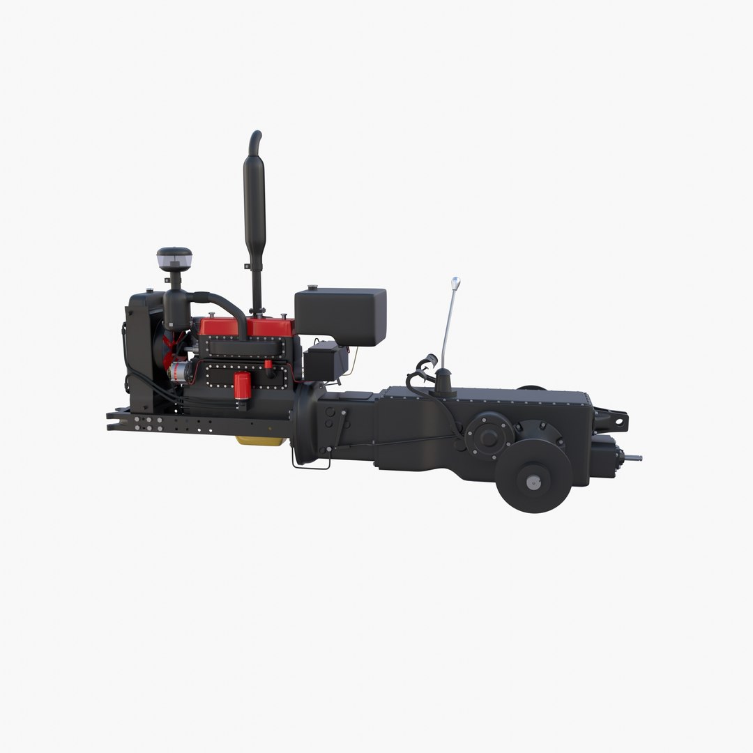3D Tractor Drivetrain - TurboSquid 1881647