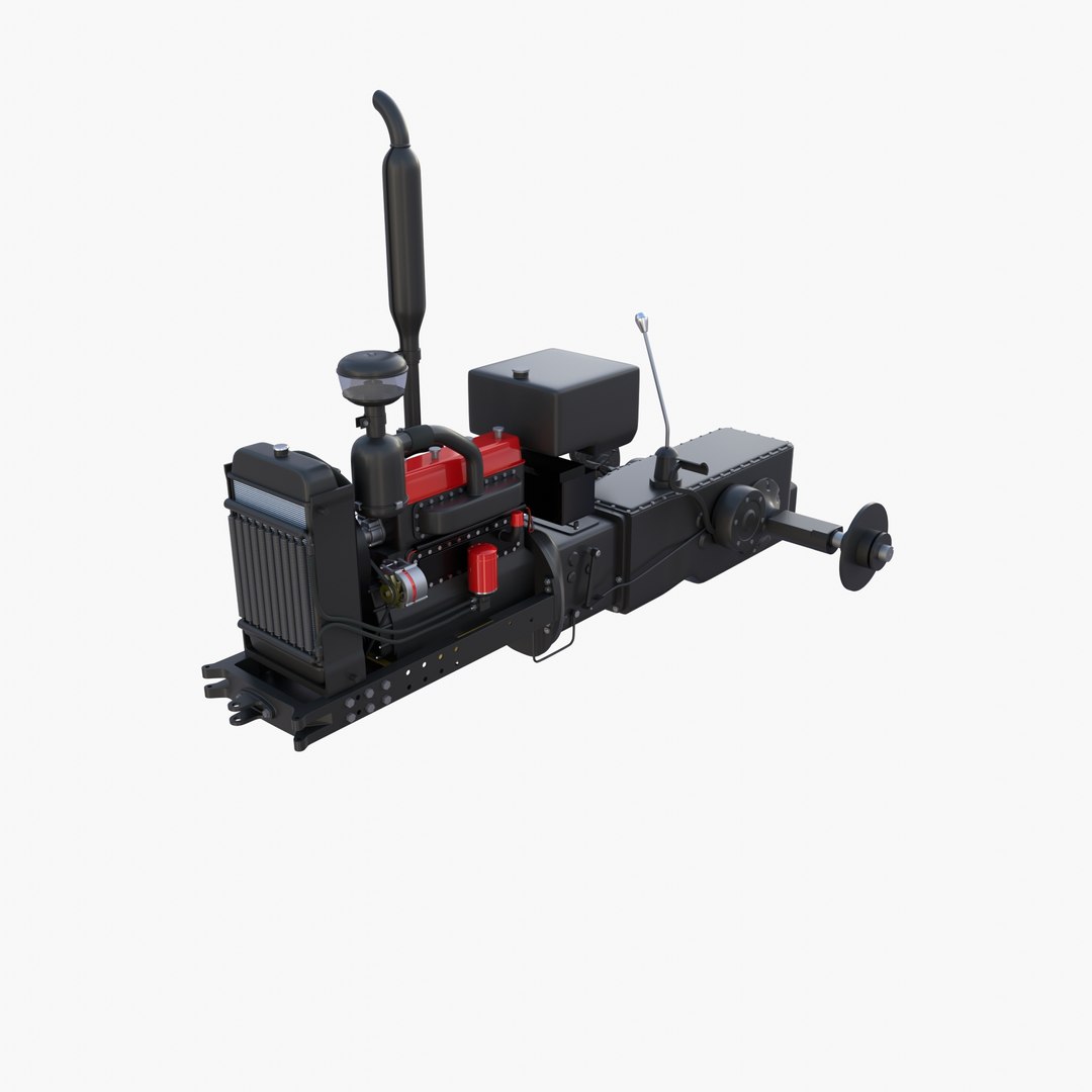 3D Tractor Drivetrain - TurboSquid 1881647