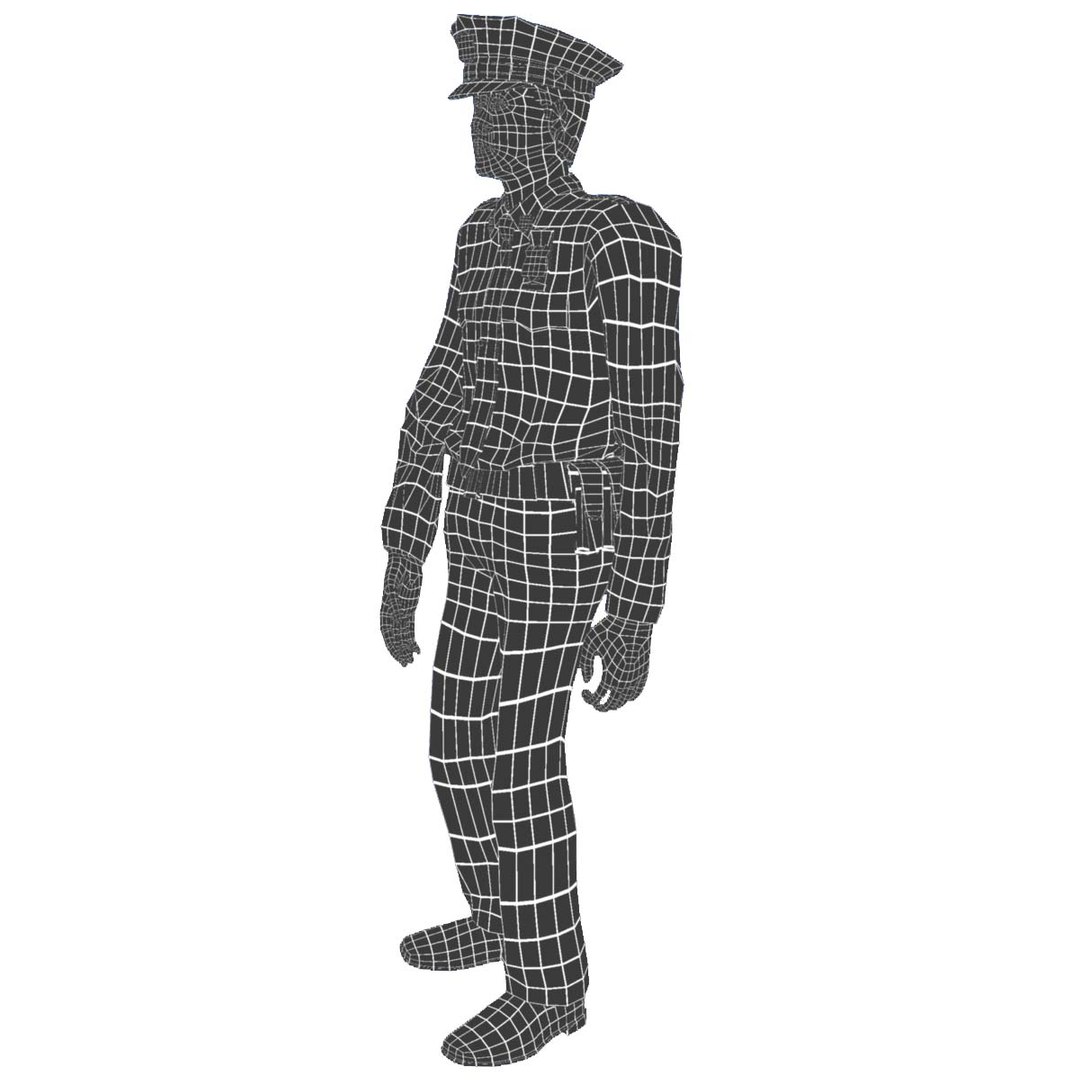 3d Model Police Animation