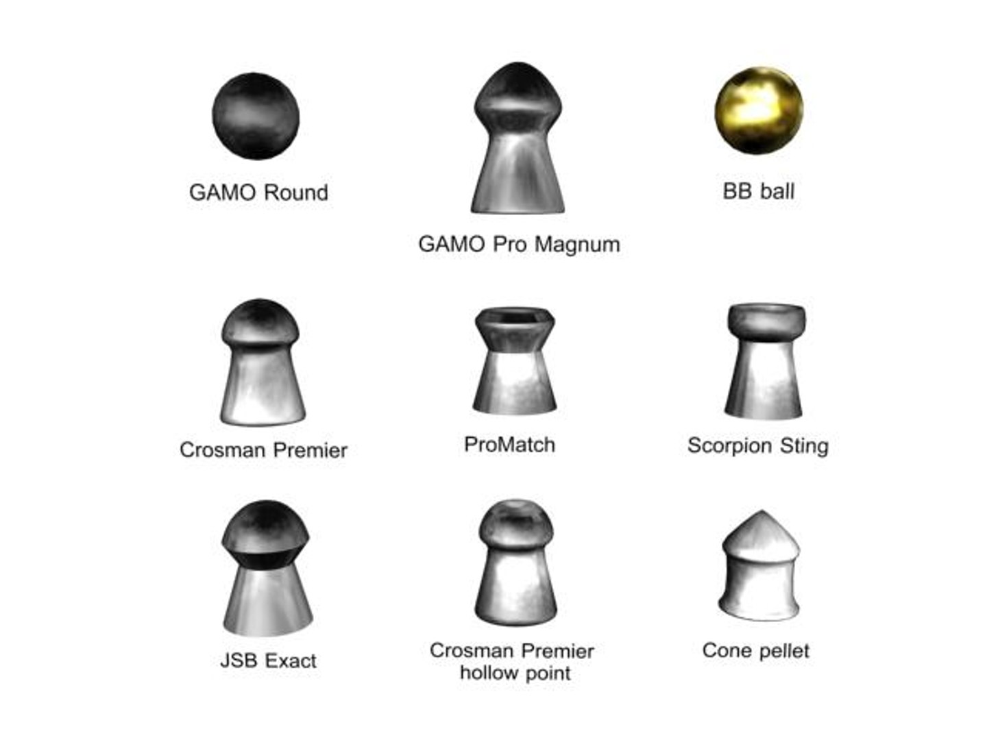 3d Max 9 Airgun Pellets Air