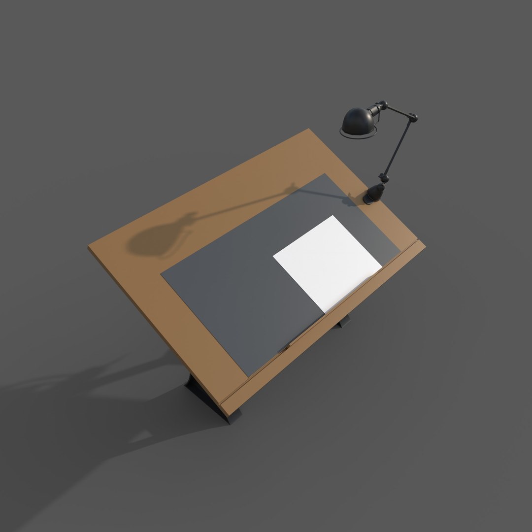 3D Model Drawing Table - TurboSquid 2106691