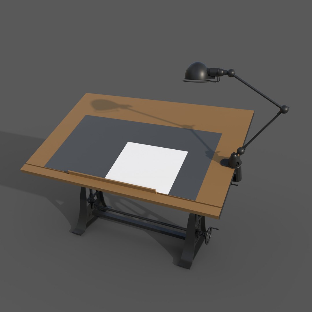 3D Model Drawing Table - TurboSquid 2106691