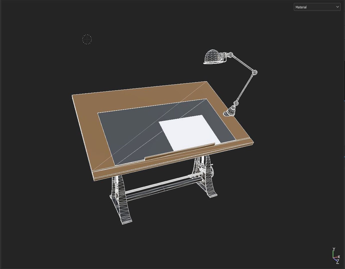 3D Model Drawing Table - TurboSquid 2106691