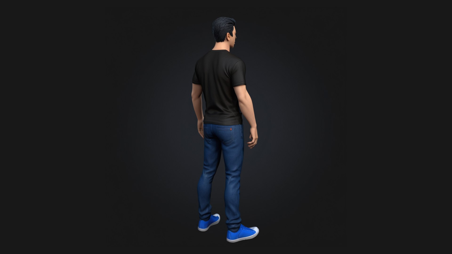 Generic Male In Casual Outfit - Low To Ultra Poly STL Format 3D Model ...