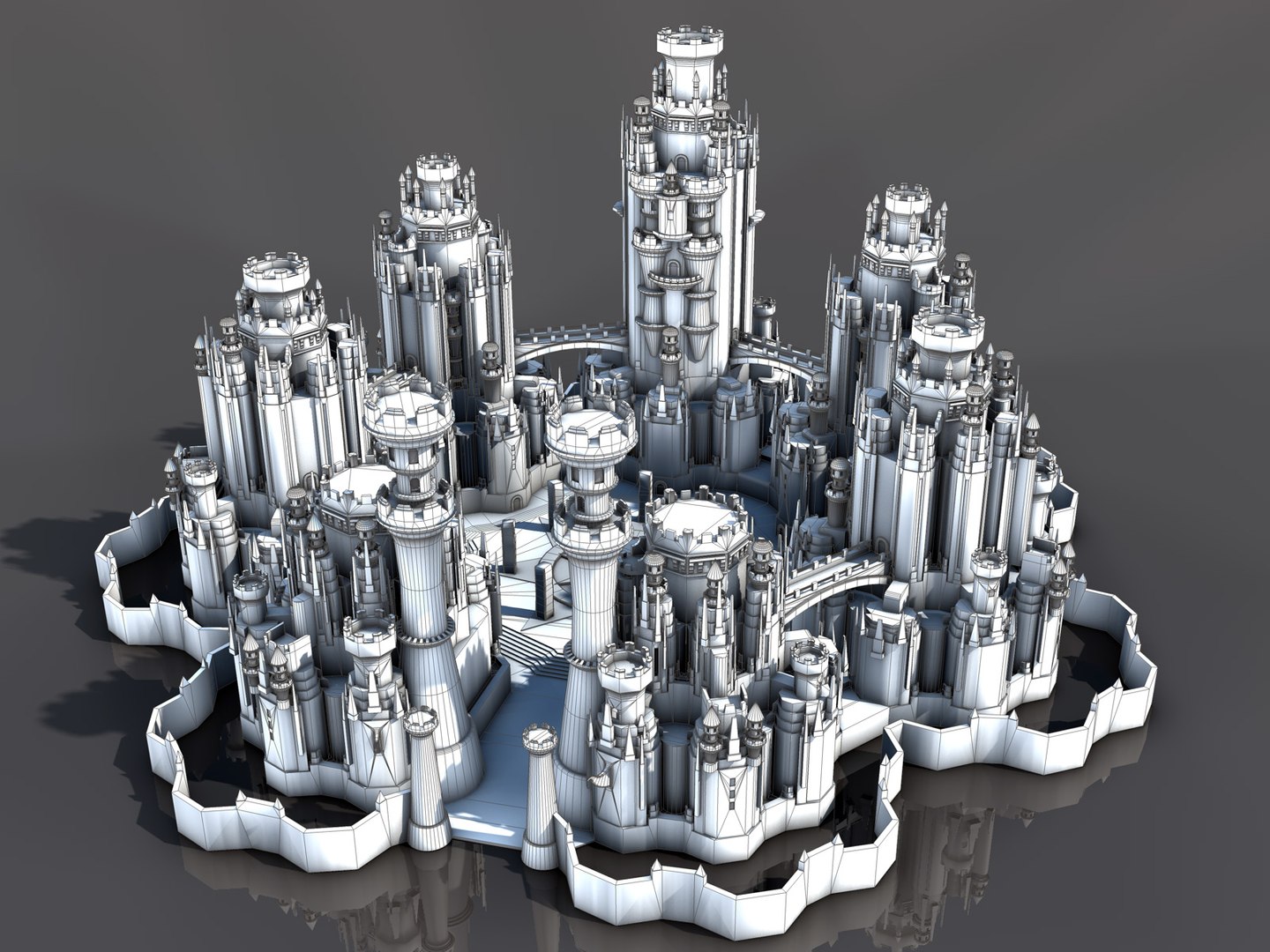 Magic Fantasy Castle 3d Model