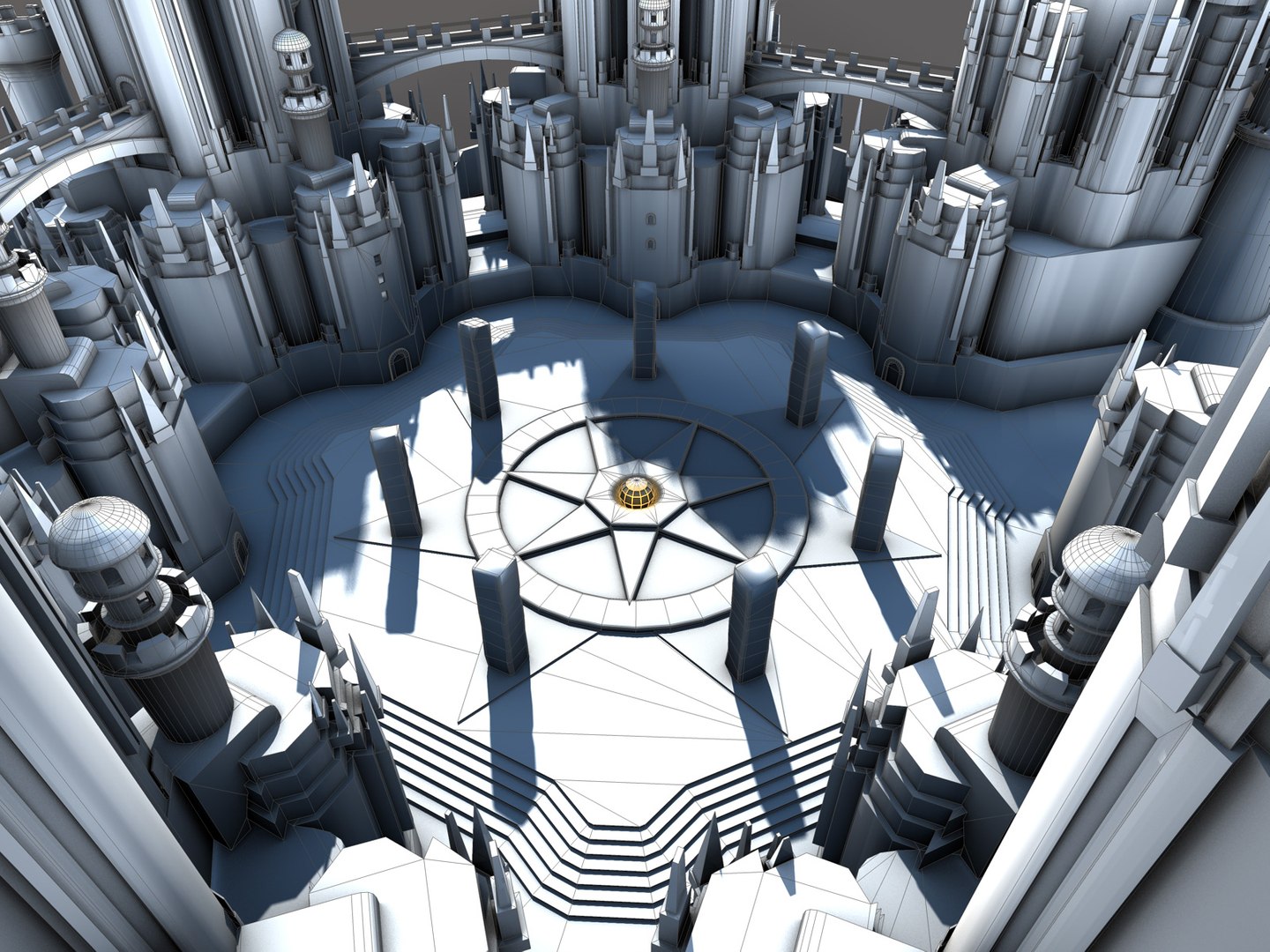 Magic Fantasy Castle 3d Model
