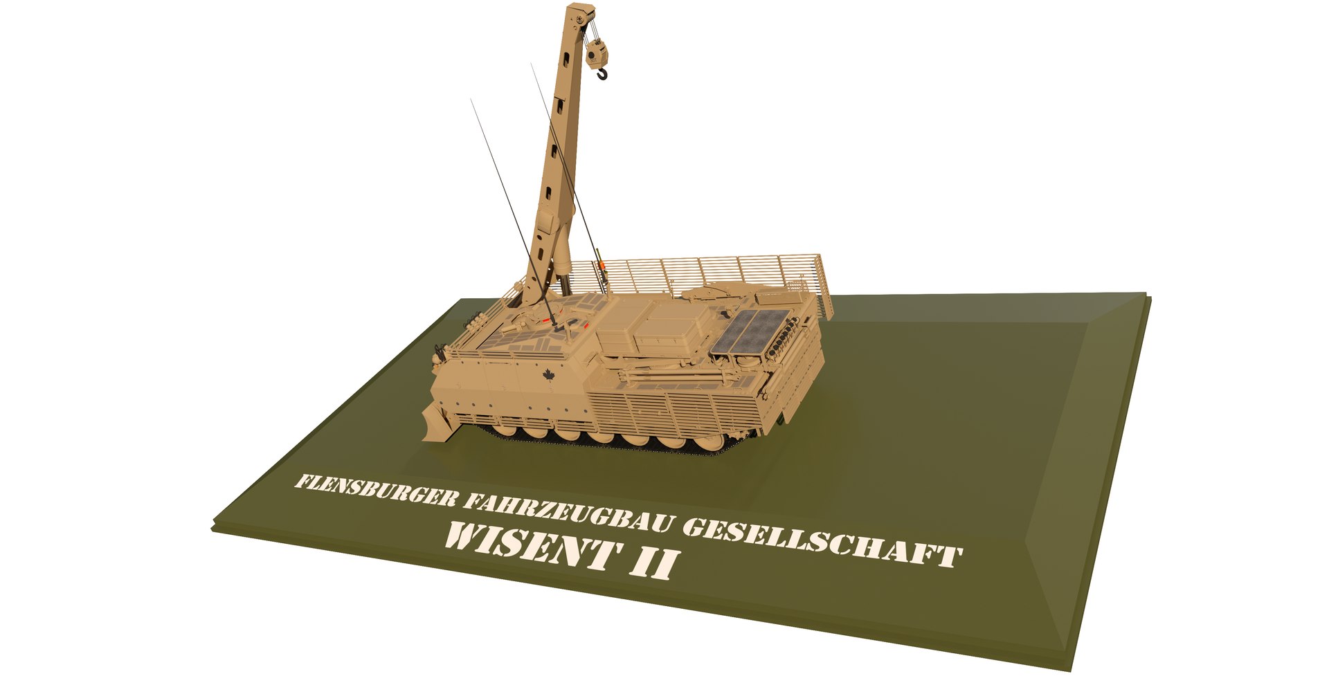3D FLENSBURGER FAHRZEUGBAU GESELLSCHAFT WISENT II ARV AND AEV Model ...