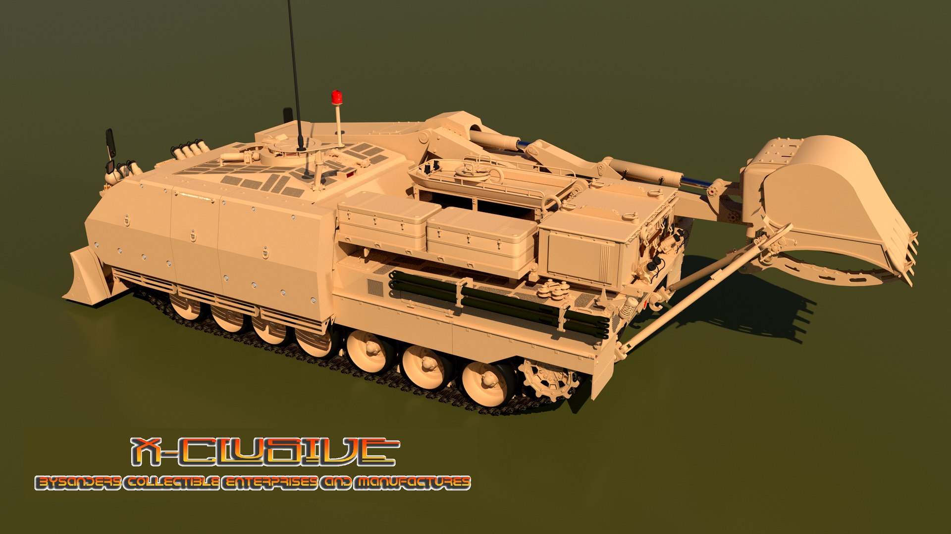 3D FLENSBURGER FAHRZEUGBAU GESELLSCHAFT WISENT II ARV AND AEV Model ...