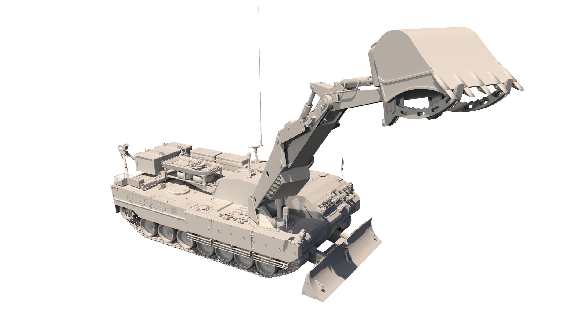 3D FLENSBURGER FAHRZEUGBAU GESELLSCHAFT WISENT II ARV AND AEV Model ...