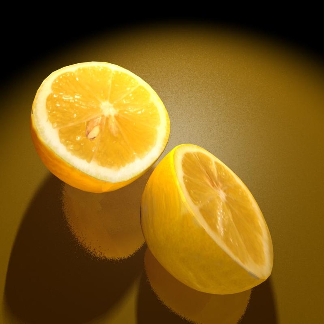 3d model lemon