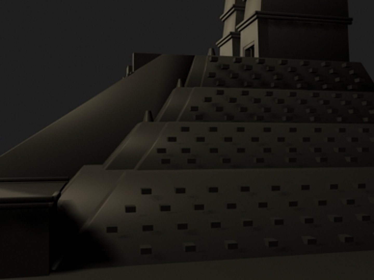 3d Model Architecture Aztecs