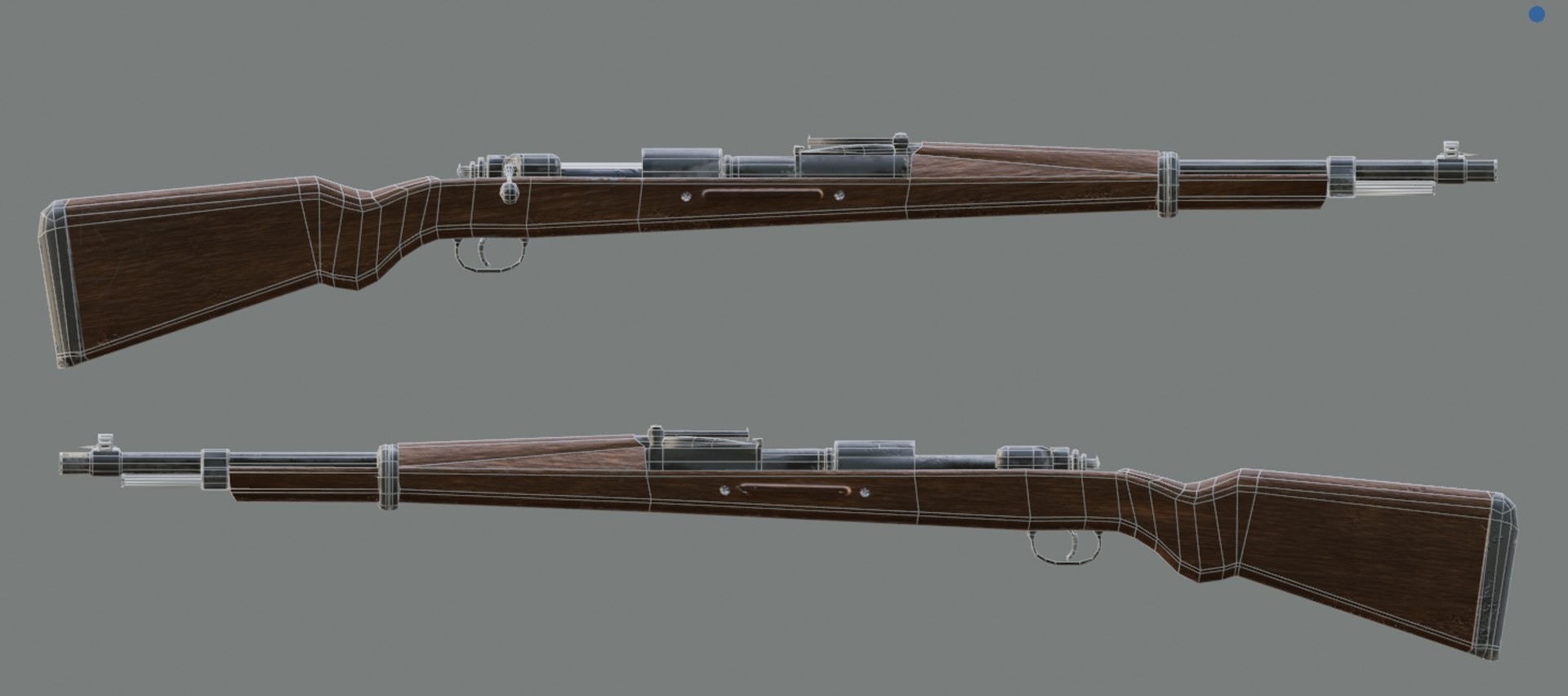 Karabiner k98 rifle 3D model - TurboSquid 1432828